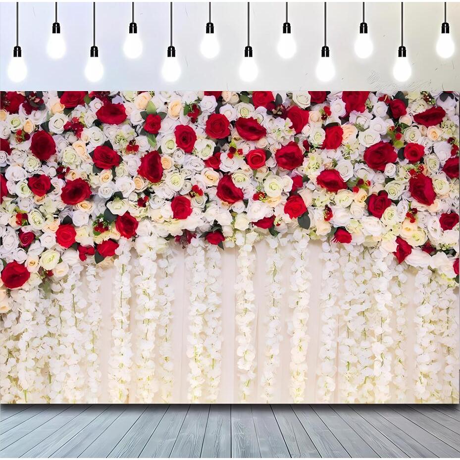 7x5ft Wedding Backdrops for Reception Floral Backdrop for Wedding ...