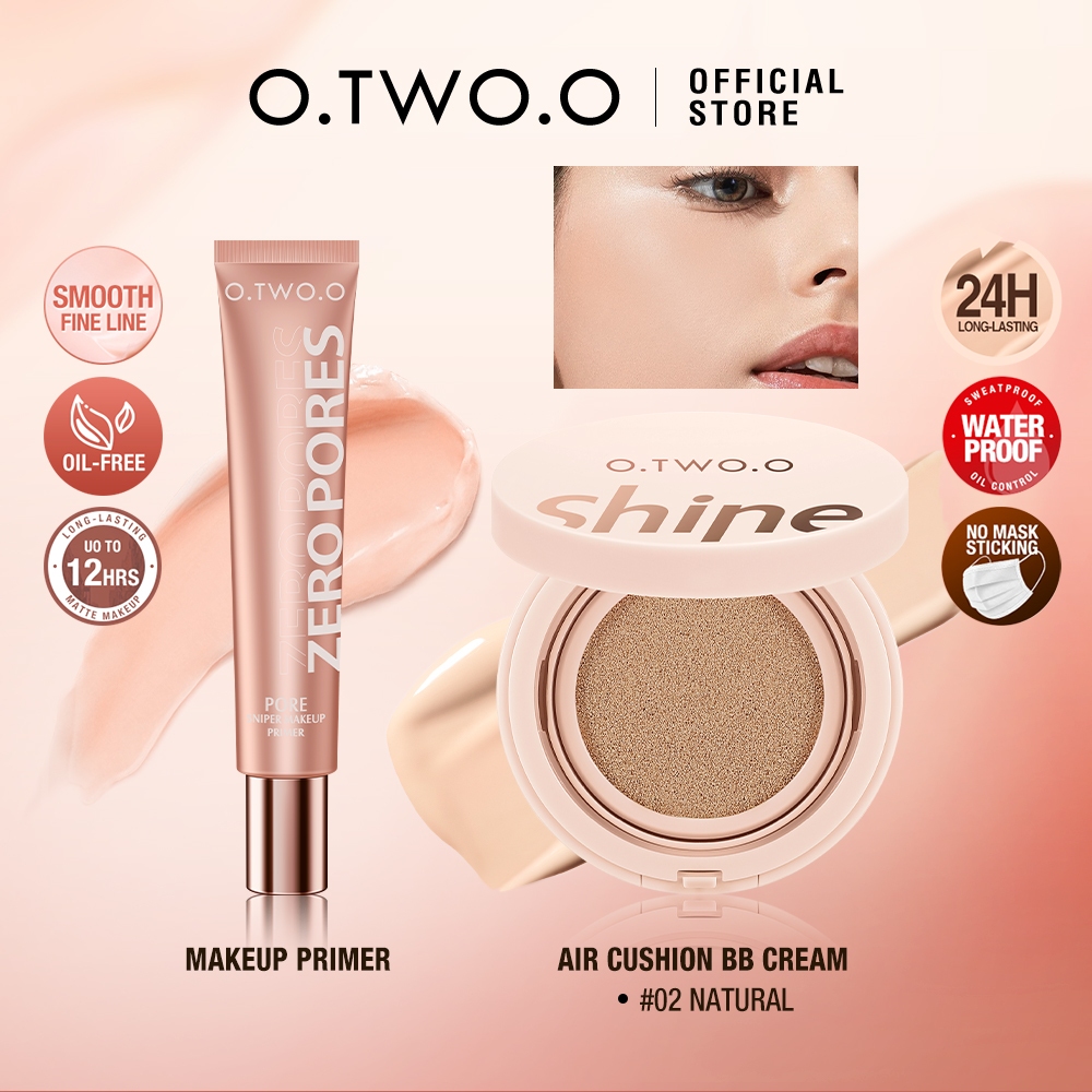 O.TWO.O Face Makeup Set Face Primer + Air Cushion BB Cream Oil Contorl ...