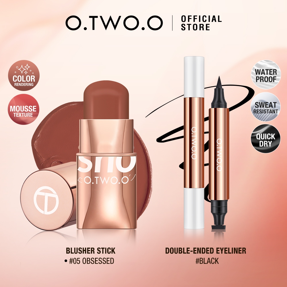O.TWO.O Makeup Set Face Blush Stick+ Eyeliner Stamp Lip & Cheek ...
