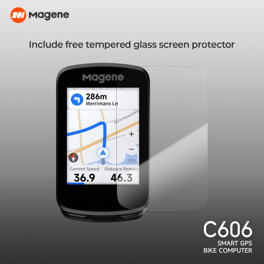 Magene C606 GPS Bike Computer Touchscreen Navigation Visualized ...