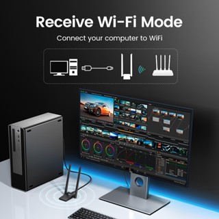 UGREEN WiFi Adapter AC650 AX1800 WiFi6/5 5G&2.4G USB WiFi Card Dongle ...