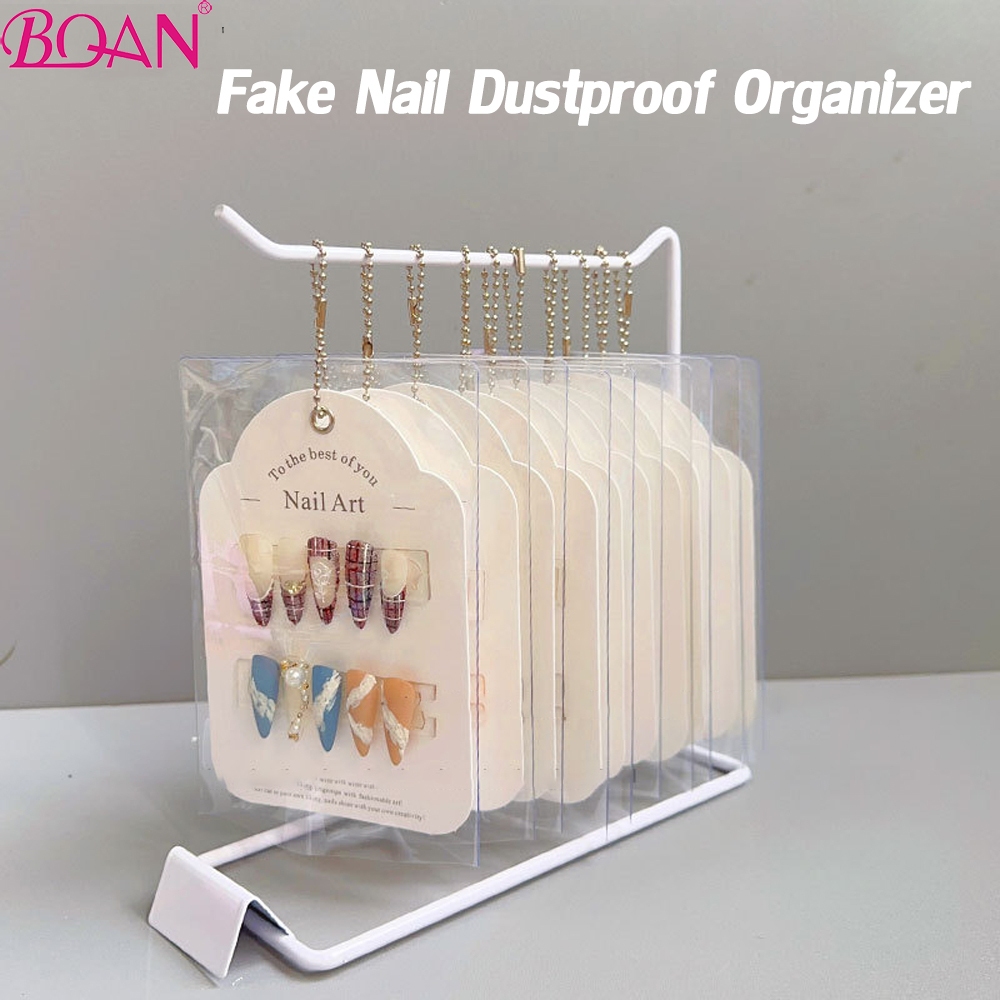 Fake Nail Packaging Display With Tie Bags Handmade False Nail Design ...