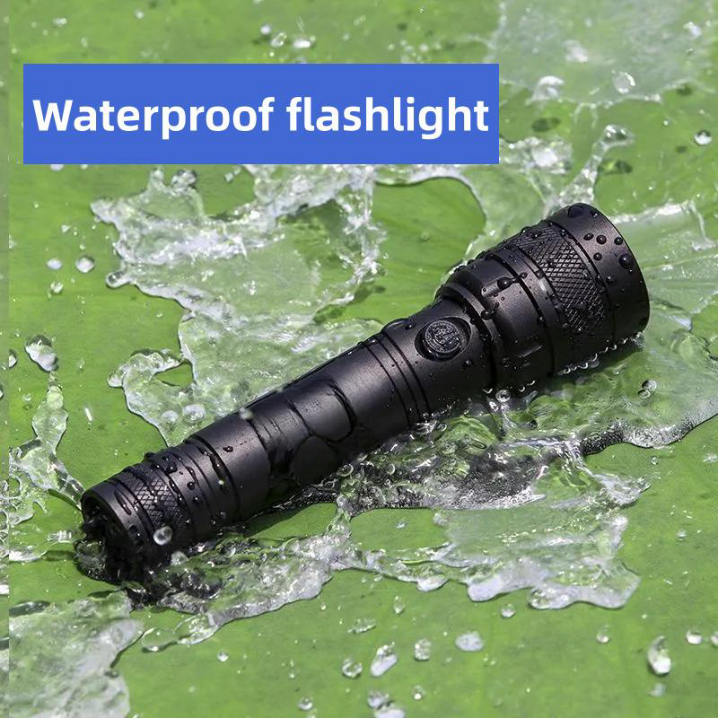 Super Bright Zoom LED Flashlight Rechargeabl Waterproof Outdoor Heavy ...