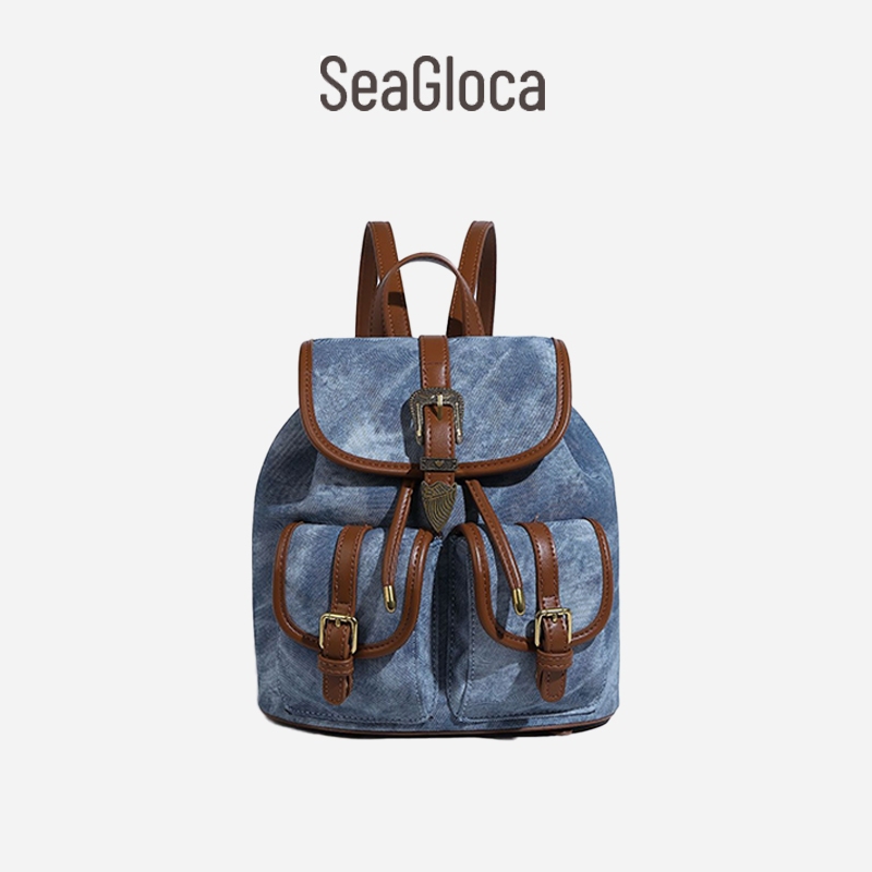 Seagloca Trendy Cowboy Retro Commuter New College Style Versatile Small ...