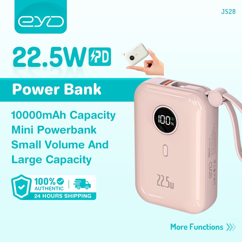 EYD JS28 Mini Powerbank 10000mAh Digital display Portable Power Bank 22 ...