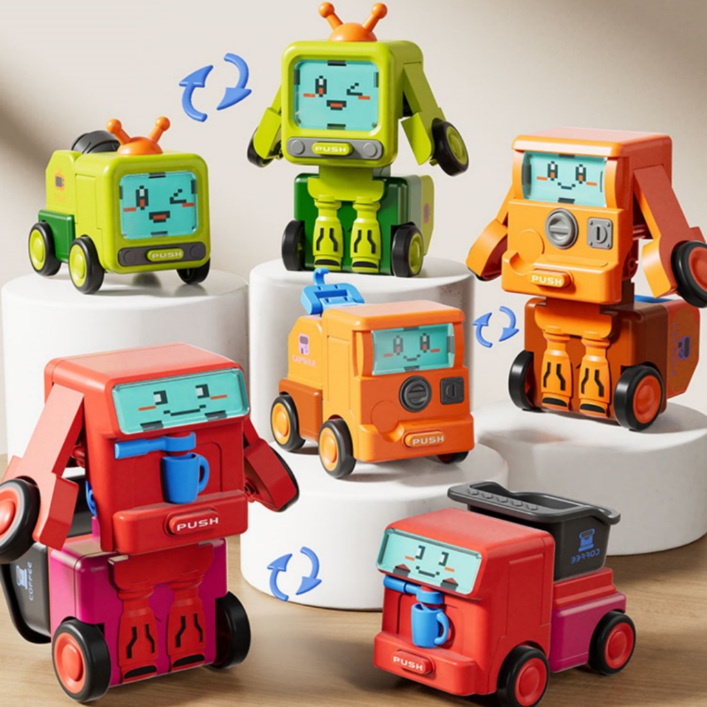 Collision deformation car toy boy King Kong robot children's ever ...