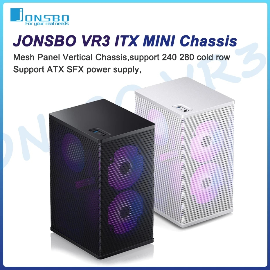 JONSBO VR3 Server Small Case 4 Hard Disk ITX Mini Chassis PC Gamer Case ...