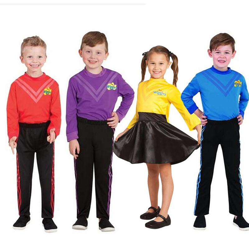 Dress up Wiggles Boys Dance outfit costume Ballet Suit Wiggles Girls ...