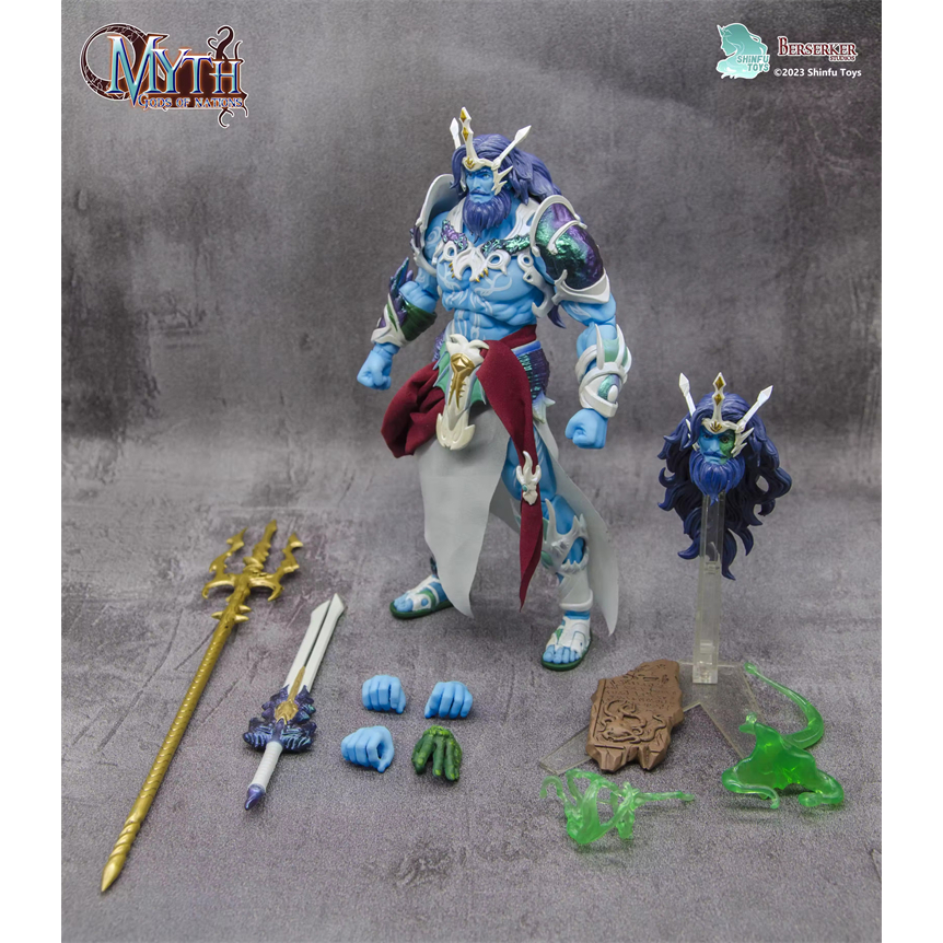 Morrowind Studio 6 "1: 12 Greek Mythology Poseidon Flesh Color Action ...