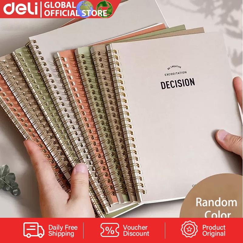 Deli A5 Spiral Notebook 60Sheets Student Binder Spring Spiral Notebook ... Deli A5 Spiral Notebook 60Sheets Student Binder Spring Spiral Notebook ...