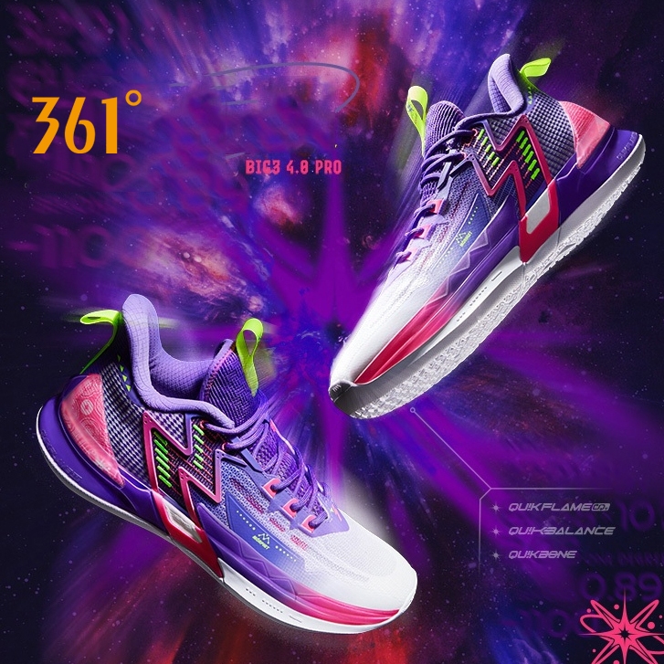 361 Degrees Big3 4.0 Pro Men Basketball Shoes Professional Wear ...
