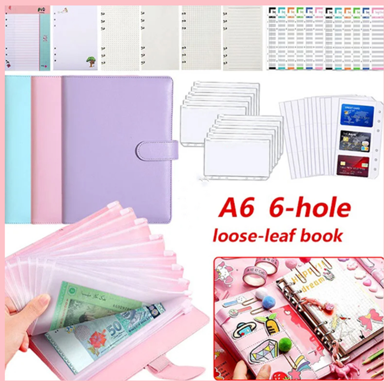 [on hand] 4pcs macaron binder a5 a6 photocard binder money organizer ...