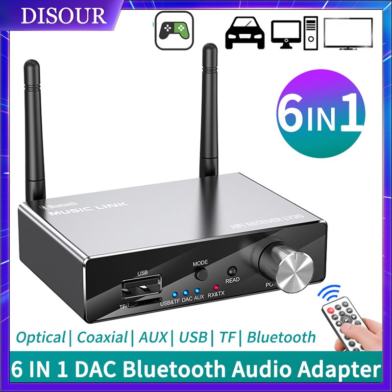 Bluetooth 5.3 receiving and transmitting optical fiber coaxial HIFI ...