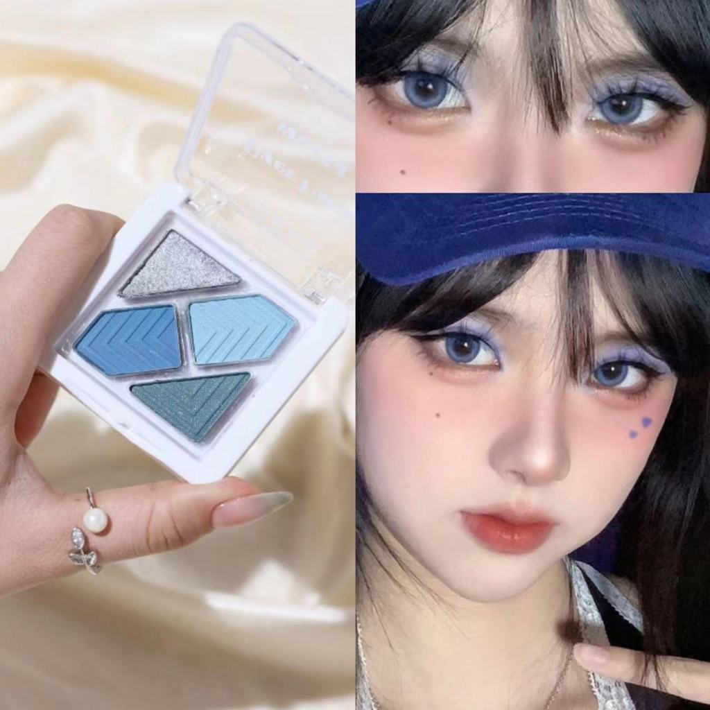 Jaded Blue Eyeshadow Pocket Eyeshadow Palette Earth Milk Tea Beads ...