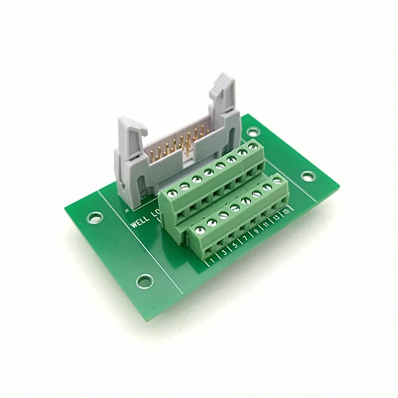 IDC16 2x8 Pins 0.1" Male Header Breakout Board, Terminal Block ...