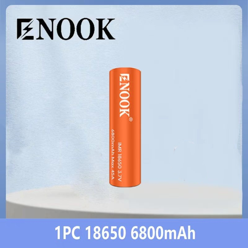 Enook 18650 6800mAh 45A 3.7v lithium ion Rechargeable battery（Orange ...