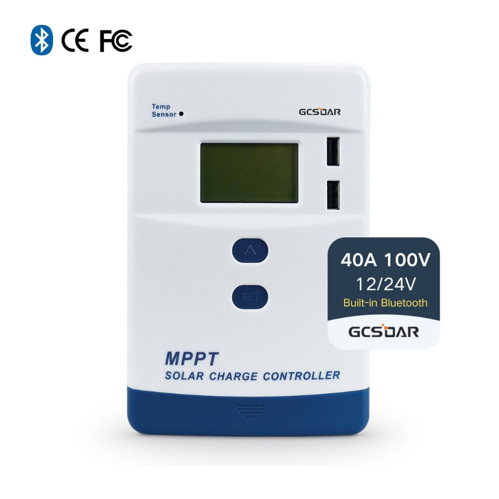 GCSOAR MB Solar Charge Controller MPPT controller 40A 12 24V Auto 1000W Solar Panel for sealed ...