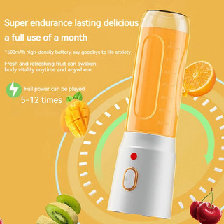 2 Cups Portable Fruit Juicer Blender 10 Blade Mini Ice Blender Juice ...
