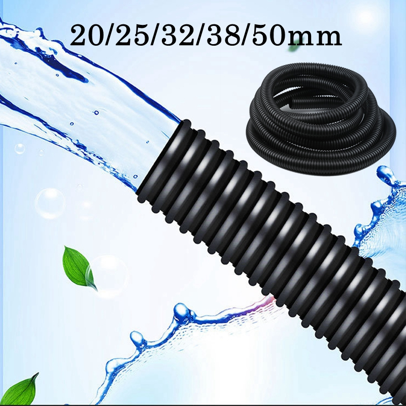 1M Fish Pond Filter Pond Water Pump Hose Rubber Bellows Corrugated Hose ...