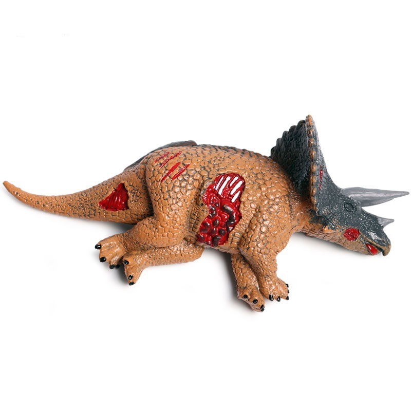 Children Solid Simulation Jurassic Dinosaur Model Scene Triceratops ...