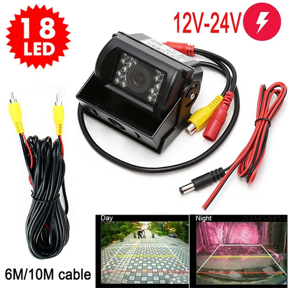 12V-24V 18 LED Anti Fog IR Night Vision IP68 Waterproof Car Truck Rear ...