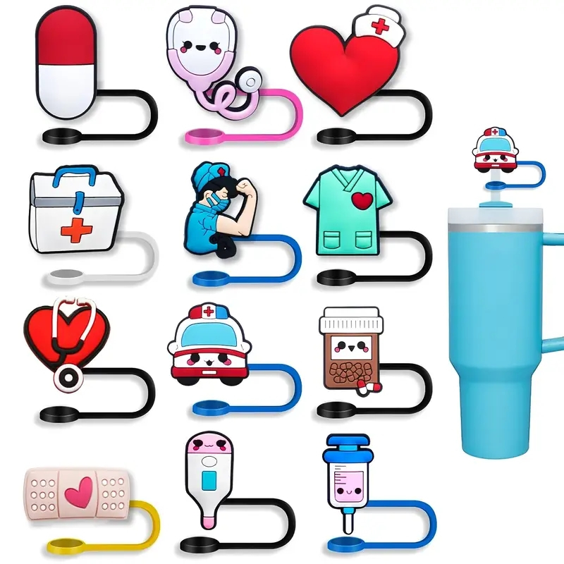 New Fashion Large Size Medical Theme Straw Cover Decoration PVC Soft ...