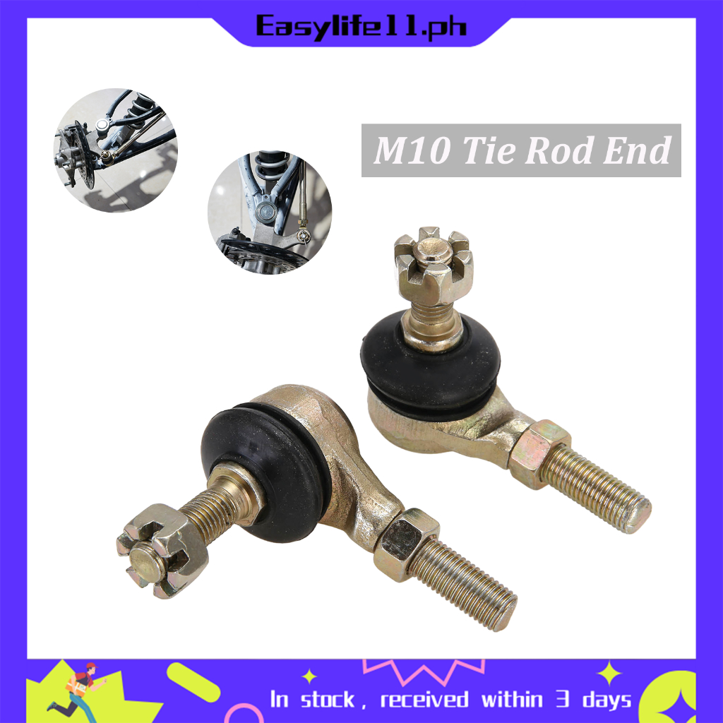 M10 Tie Rod End 10mm Top & Side Thread Left and Right Hand Tie Rod Ball Joint for ATV | Shopee ...
