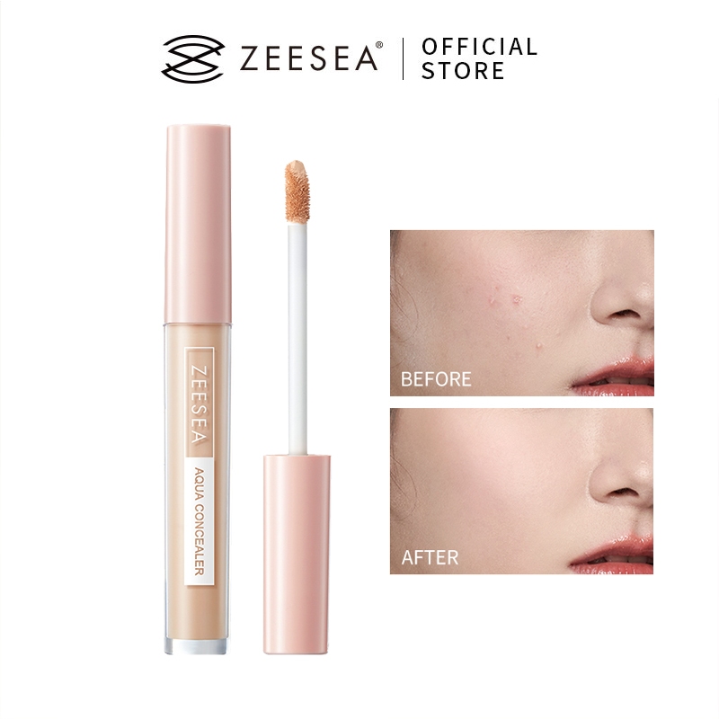 ZEESEA Concealer Waterproof Liquid Foundation Full Coverage Long Lasting Face Scars Acne Dark ...