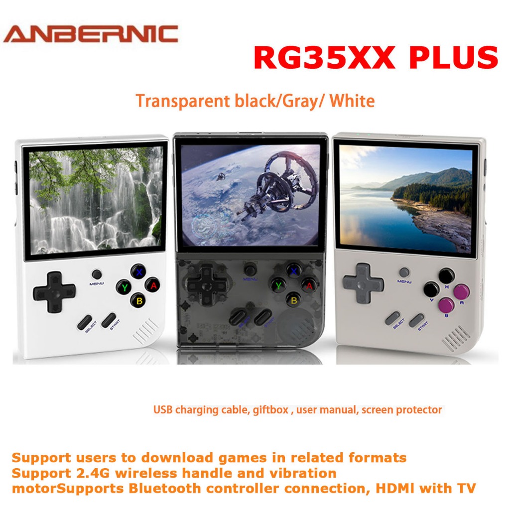 ANBERNIC RG35XX PLUS Nostalgic game console 3.5 inch screen Linux ...
