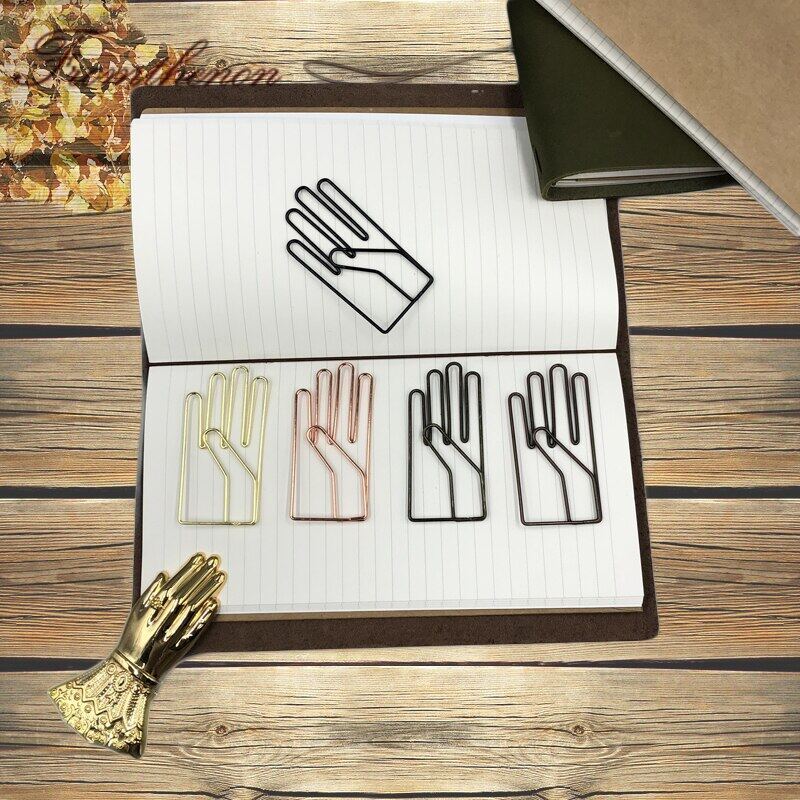 Fromthenon Vintage Hand Shape Paper clips For Midori Travel journal ...