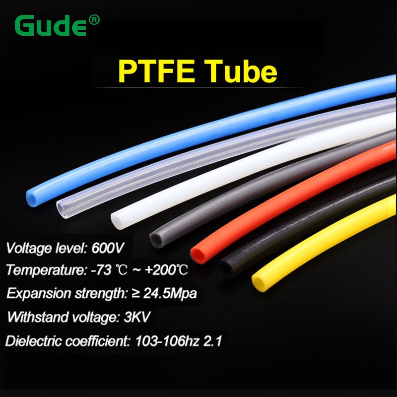1 Meter FEP PTFE Tube ID 1 2 2.5 3 4 mm F46 Insulated Hose Rigid Pipe 600V For 3D Printer Parts ...