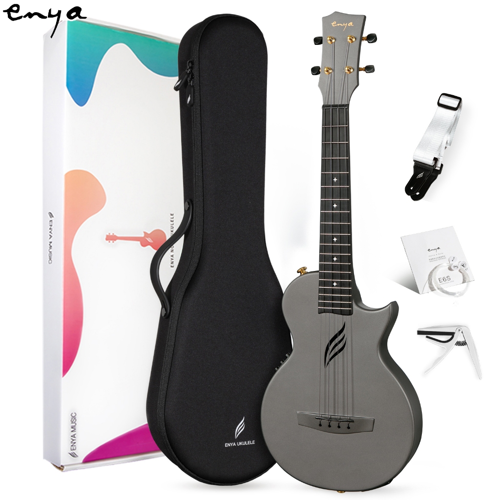 Enya Nova UE Pro Ukulele with pick up Carbon Fiber Ukulele Acousticplus ...