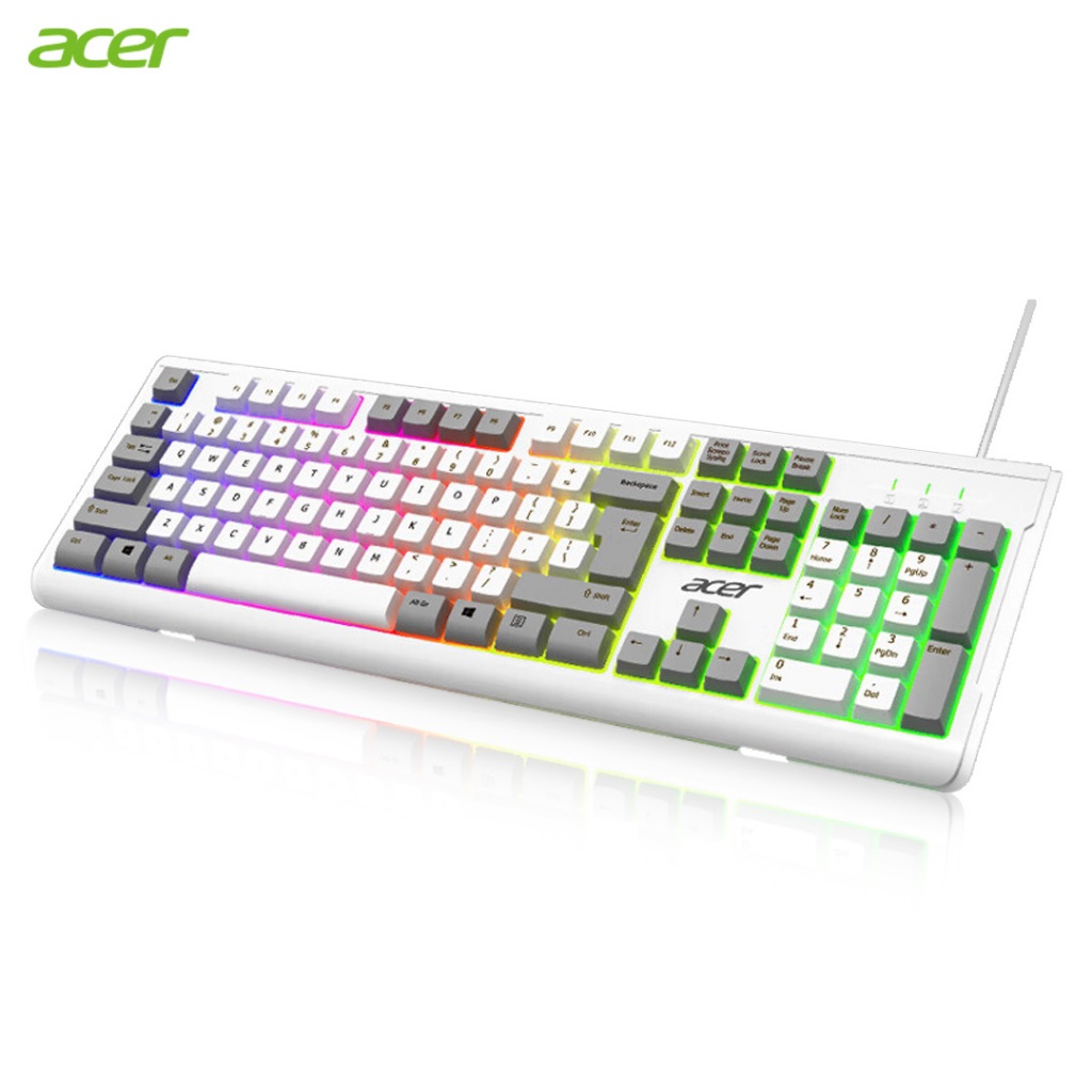 Acer Wired Keyboard OKB0A0 With Backlight, 104 Keys Layout, USB ...