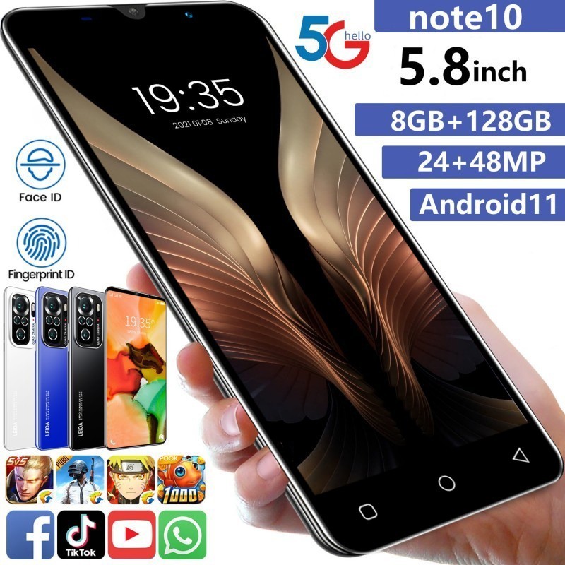 Note10pro(1+4G) Smartphone Mobile Phone 5.5inch imitate Support Dual ...