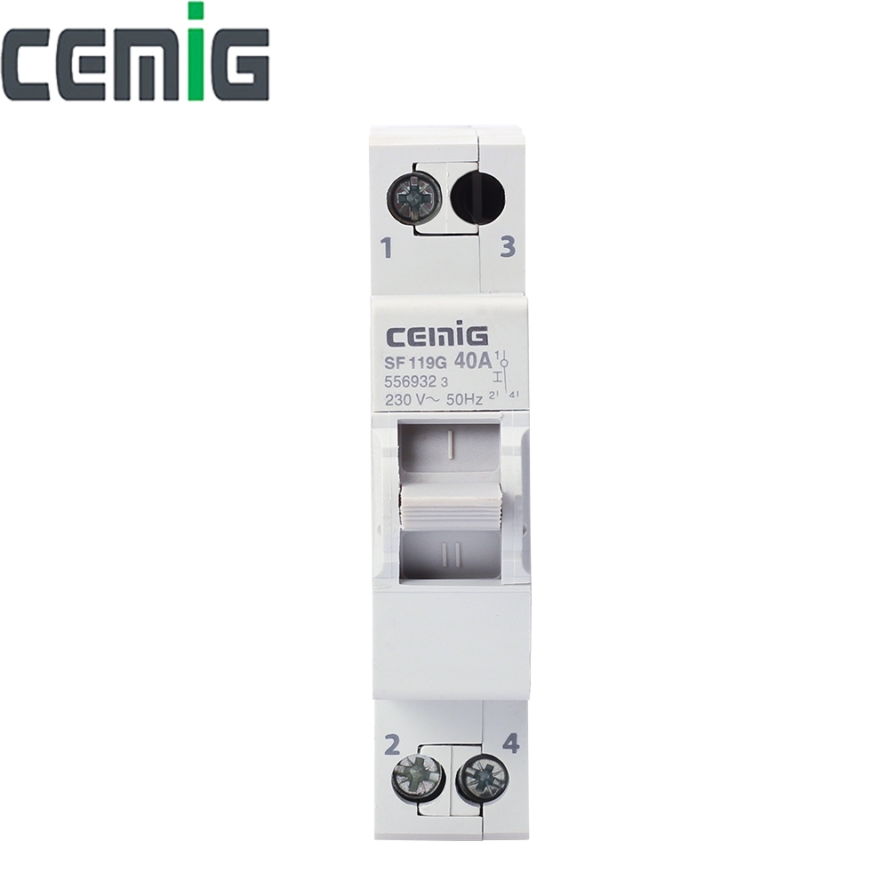 1P 40A Manual Dual Power Transfer Switch MTS Circuit Breaker Changeover ...