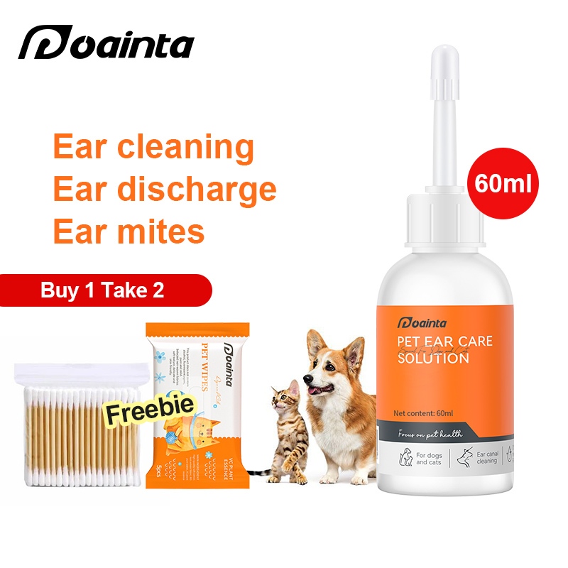 PUAINTA Ear Drops for Dogs and Cats Ear Cleaning for Dogs and Cats ...