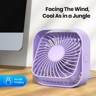 TOPK K51 USB Mini Fan Desktop Plug-in Mute Table Fan 3 Speed Wind 5inch ...