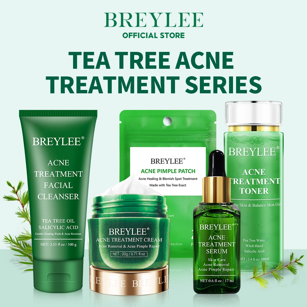 BREYLEE Acne Treatment Serum Skincare Set Acne Remover Cream Acne Treament Cleaner Acne ...