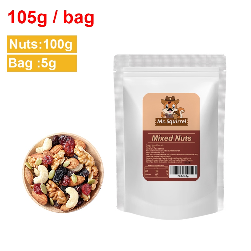 Mr Squirrel Mixed Nuts and Fruits Daily Snacks Mixed Nuts Healthy Snack ...