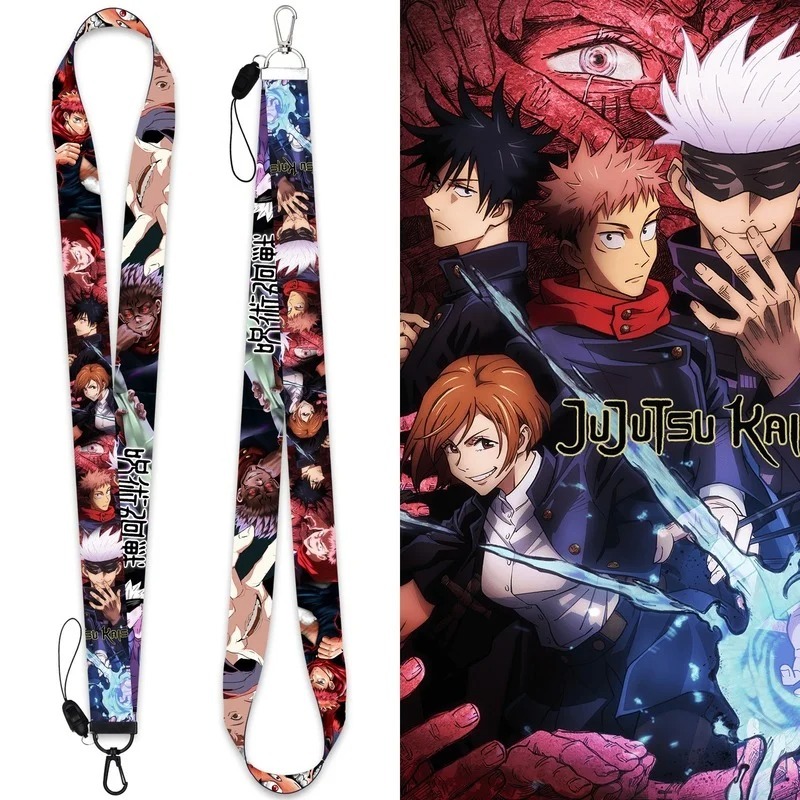 Anime Jujutsu Kaisen Gojo Ryomen Sukuna Itadori Yuji Lanyard Cartoon ...
