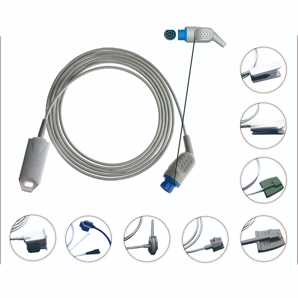 Compatible with SIE*MEN*S,10 Pin Type of Monitor Spo2 Probe Sensor ...