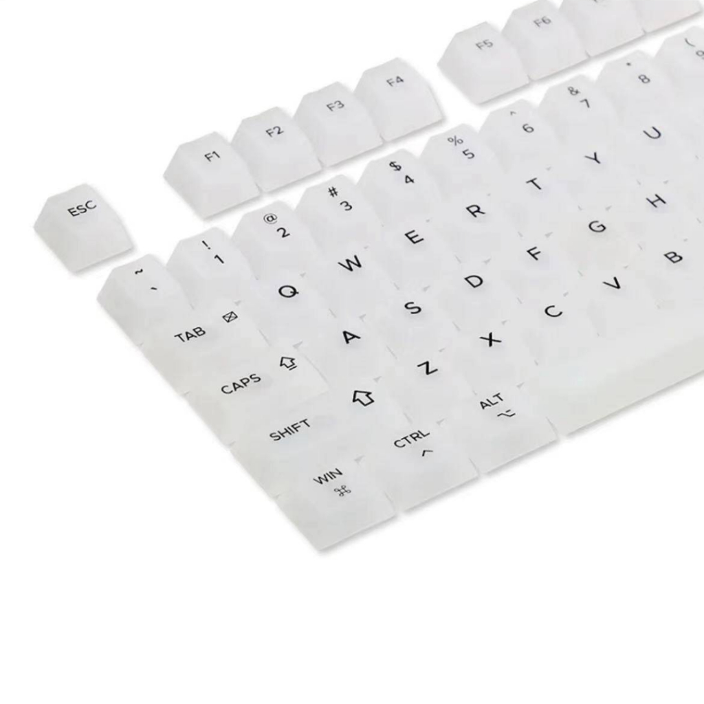 Keycaps Set Foggy Clear Transparent Cherry Profile Across Axis ...