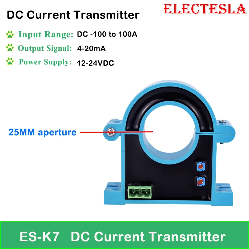 Hall Current Sensor 100a To 100a Dc Current Detection 4 20ma Open Loop