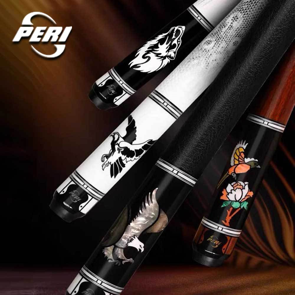 PERI Pool Cue Stick LV Series P8-S Maple Shaft 12.5mm Tip Radial Joint ...