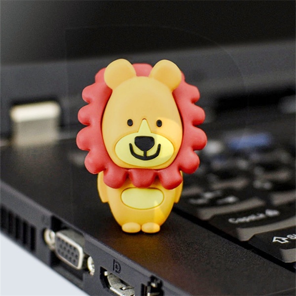 USB 2.0 Silicone Cartoon Lion High Speed Flash Drive 1GB 2GB 4GB 8GB ...