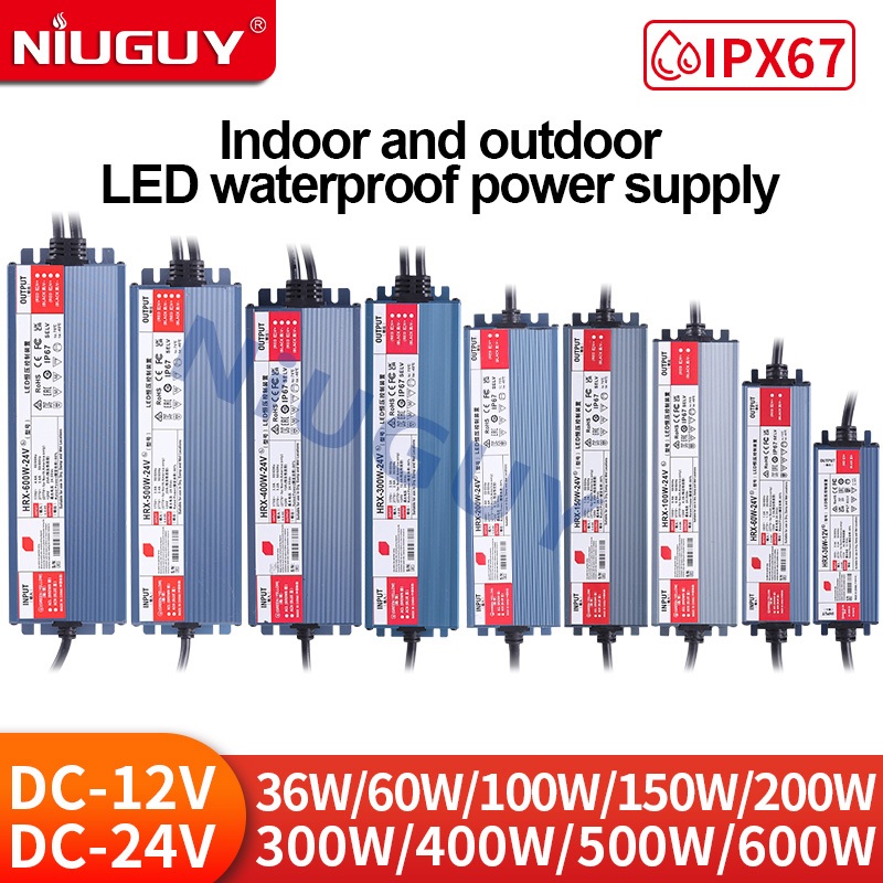 IP67 waterproof LED power supply 300W/400W/500W/600W AC to DC12V/DC24V LED transformer light ...