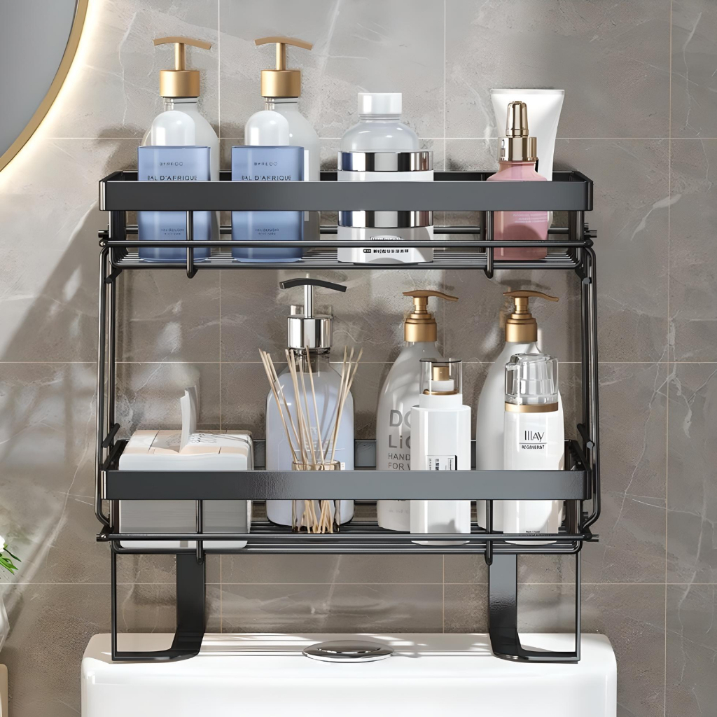 Bathroom Organzier Toliet Rack Stainless Bathroom Over Toilet Shelf ...