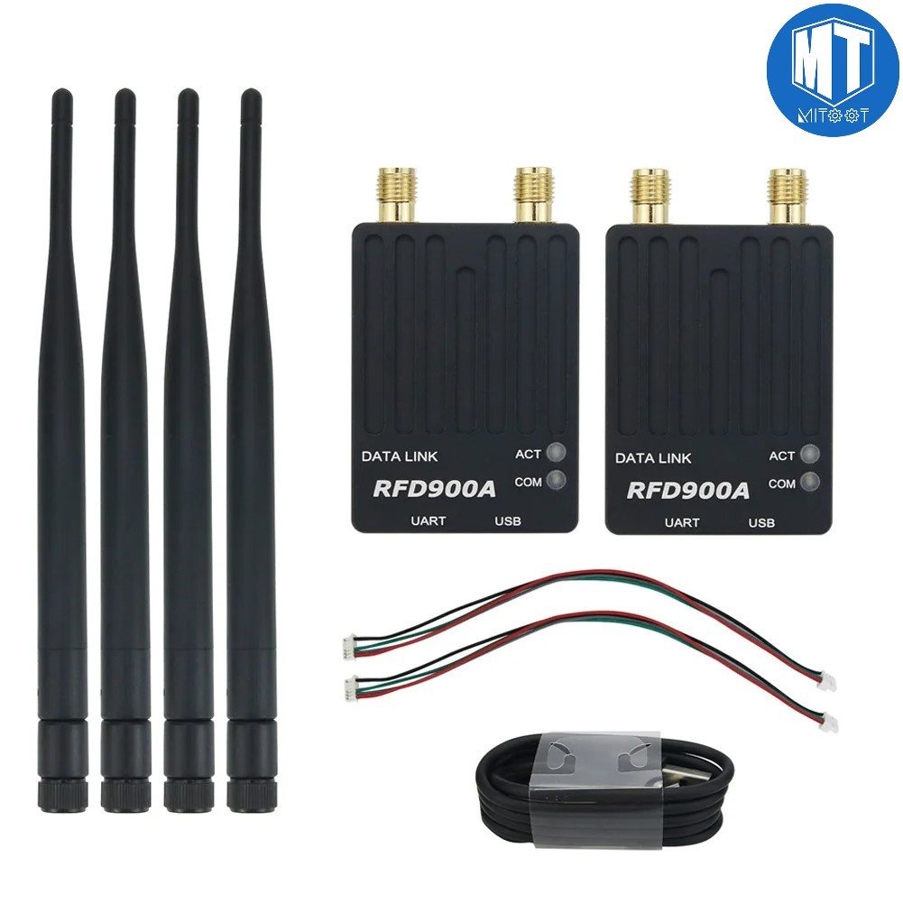 2pcs RFD900A 915Mhz 3DR Radio Telemetry Modem Module 40KM Ultra Long ...