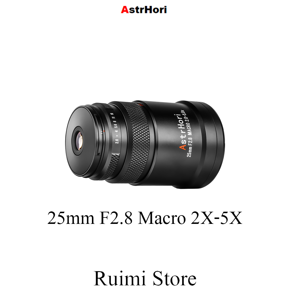 AstrHori 25mm F2.8 Macro 2X-5X Full Frame Manual Focus Lens for E/ X /R ...