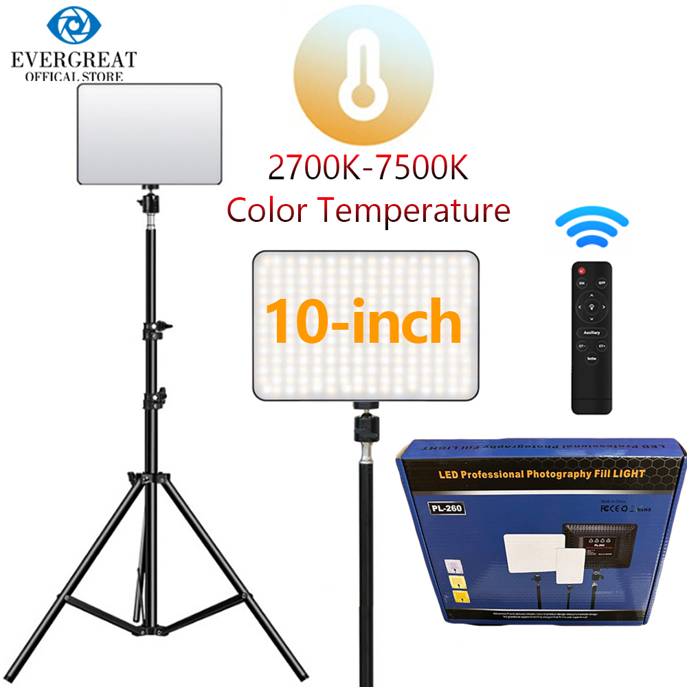 10 Inch Photo Studio LED Square Light Selfie LED 2700K-7000K Video LED ...